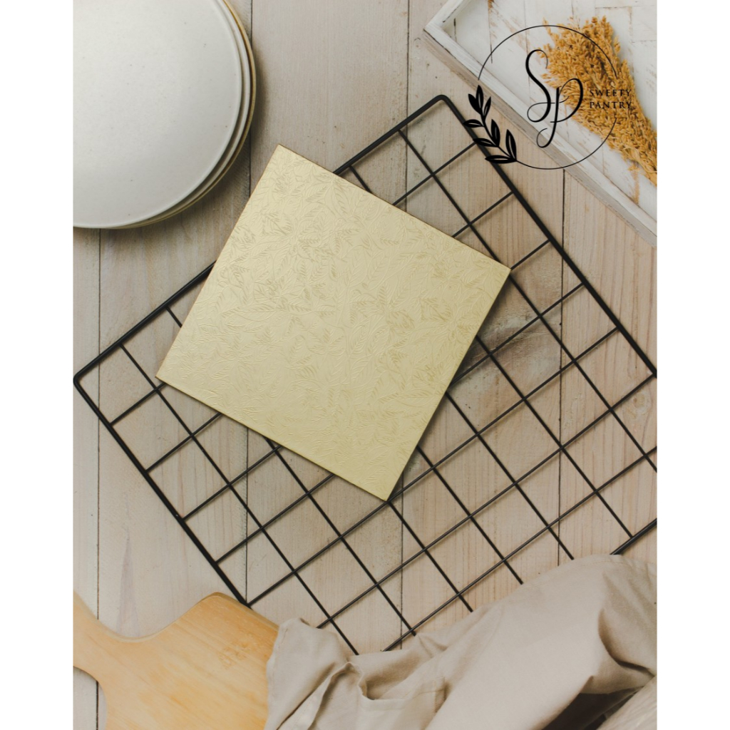 Jual Cake Board Tatakan Kue Alas Kue Gold - 5 pcs | Shopee Indonesia