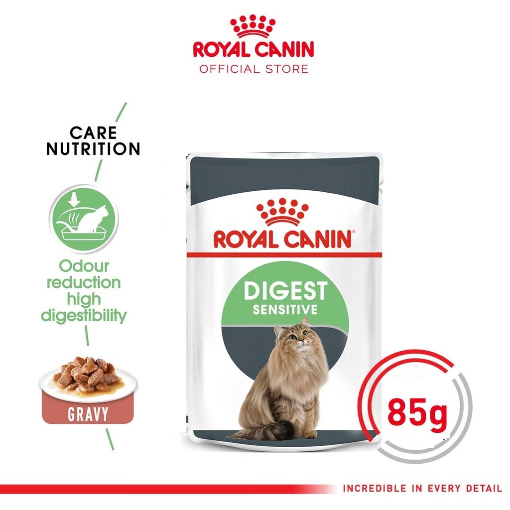 Jual ROYAL CANIN DIGEST SENSITIVE POUCH 85GR CAT WET FOOD / DIGESTIVE ...