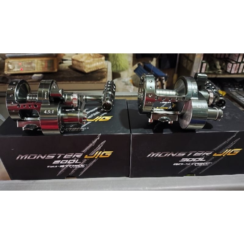 Jual Reel OH Versus Go Strike MONSTER JIG LEFT HANDLE | Shopee Indonesia