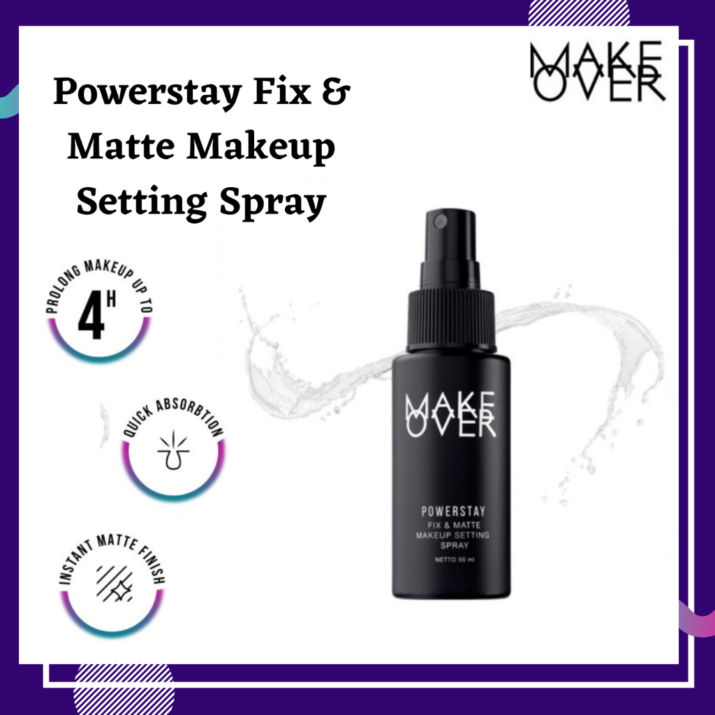 Jual Make Over Powerstay Fix & Matte Setting Spray 50ml | Makeup ...