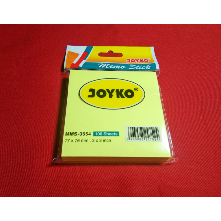 Jual Joyko Memo Stick MMS-0654 (3"x3") ( 1 Set - 100 Lembar ) | Shopee ...