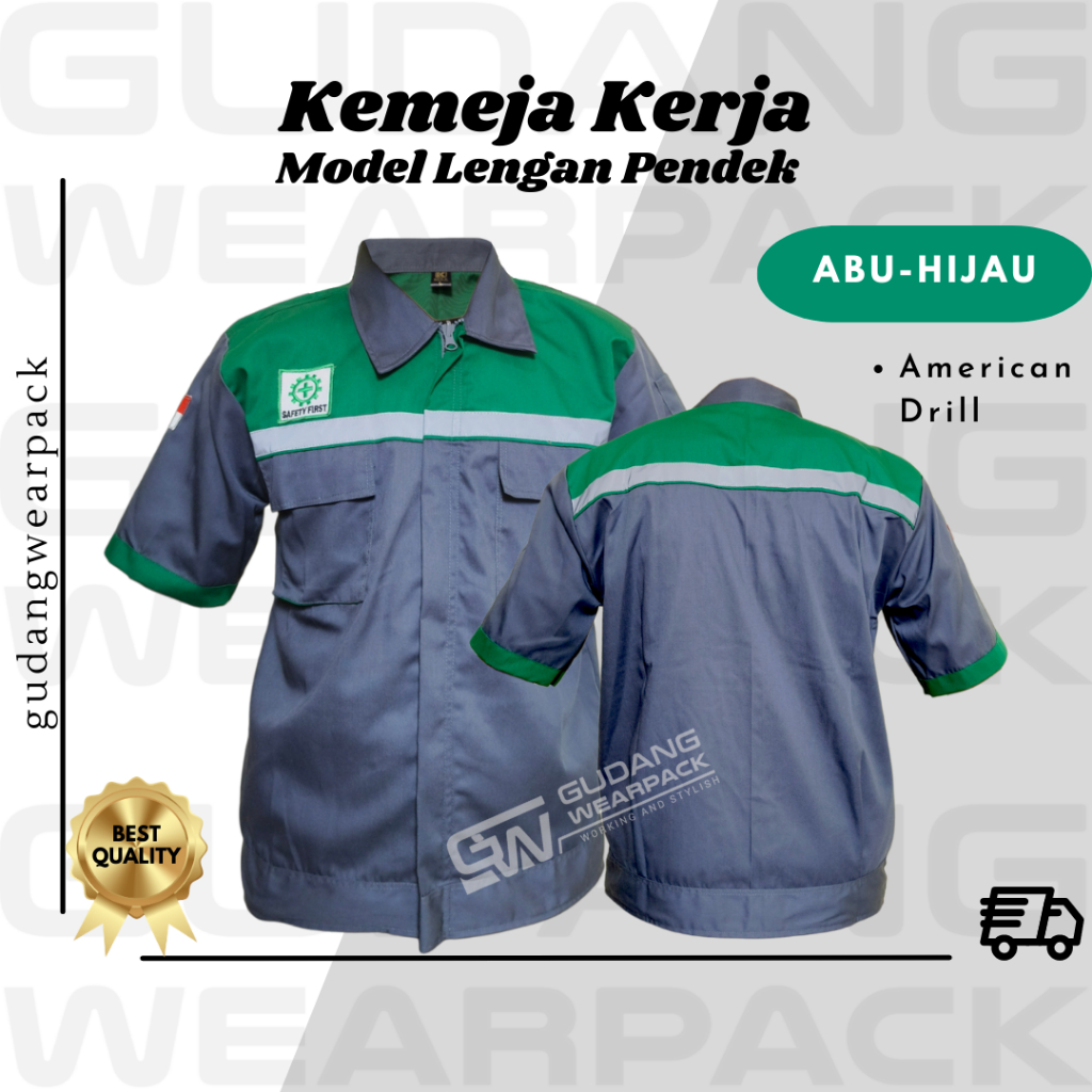 Jual WEARPACK Gudang Wearpack - Kemeja Kerja Seragam Proyek Lengan ...