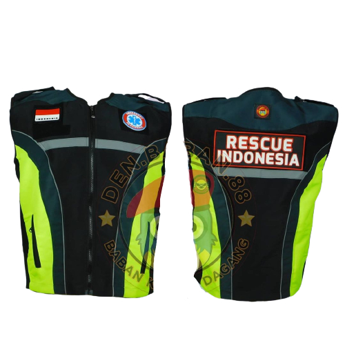 Jual Rompi Touring patwal escort model DEN V GREEN | Shopee Indonesia