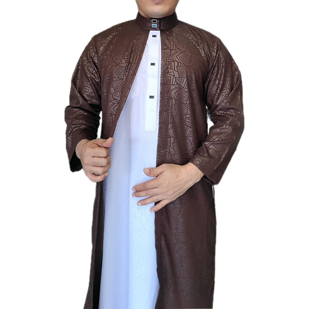 Jual Jubah Gamis pria regular jubah luaran juabah 2 in 1 jubah pria ...
