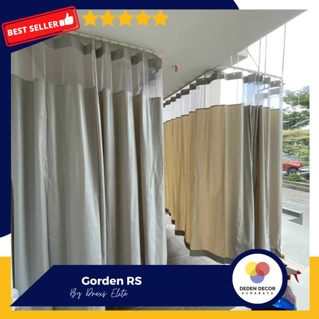 Jual Tirai Gorden Rumah Sakit / Tirai Sekat Ruangan Pasien / Tirai ...