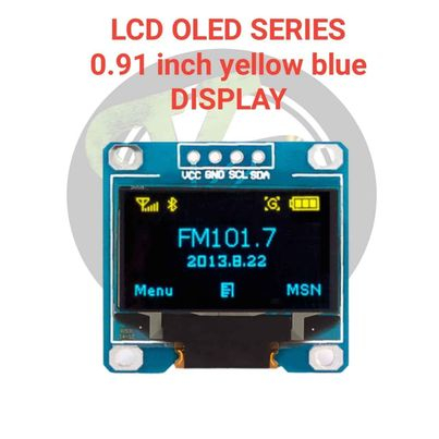 Jual ARDUINO MODULE || OLED SERIES || YELLOW BLUE DISPLAY || 0.91 INCH ...