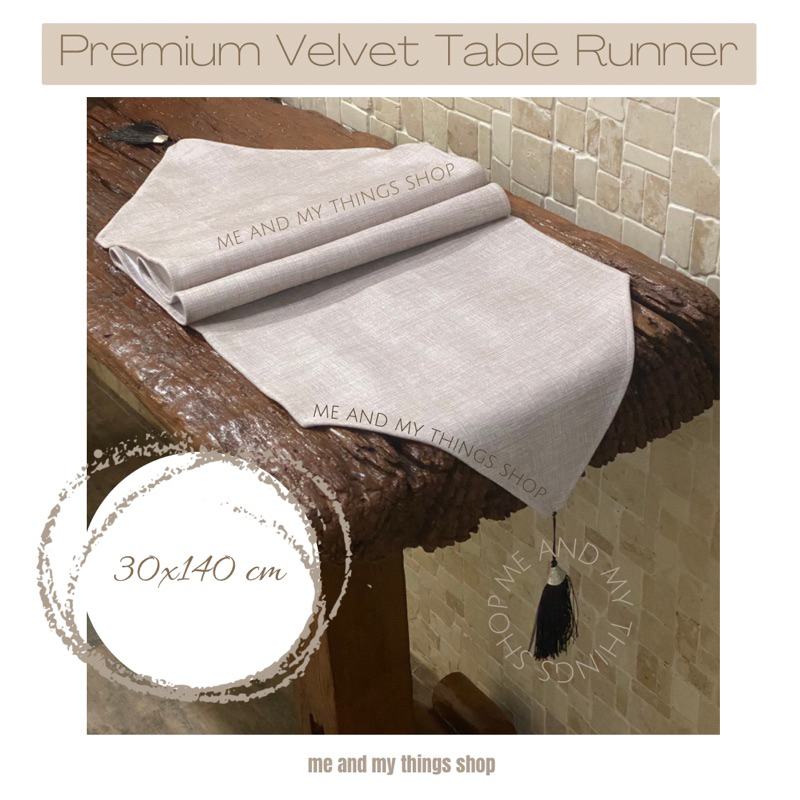 Jual Taplak Meja Polos Premium Estetik Minimalis Velvet Beludru ...