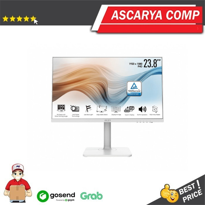 Jual Monitor MSI Modern MD241PW - 1080P 75Hz Full HD 24" Inch - WHITE ...
