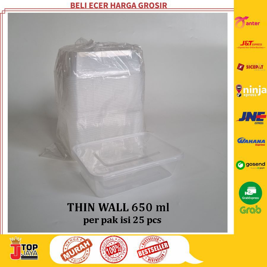 Jual Thinwall Kotak Plastik Food Container Thinwall/ Kotak Makan ... Jual Thinwall Kotak Plastik Food Container Thinwall/ Kotak Makan ...