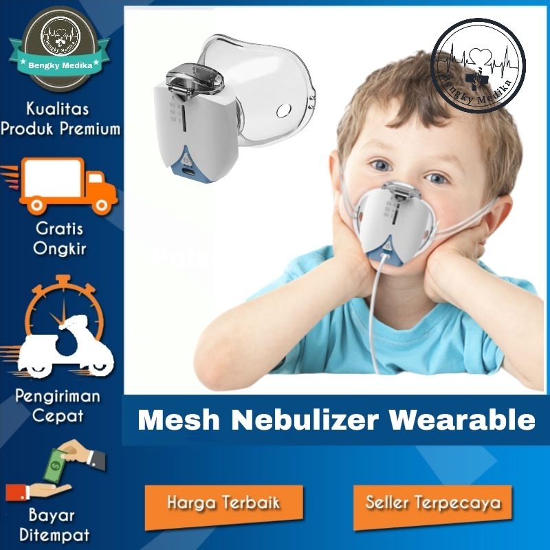Jual Mesh Nebulizer NB08 Wearable Mesh Nebulizer Uap Asma Inhaler ...