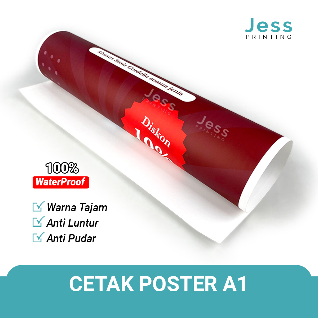 Jual Print Cetak Poster Besar Ukuran A1 Murah Anti Air Anti Pudar Bahan ...