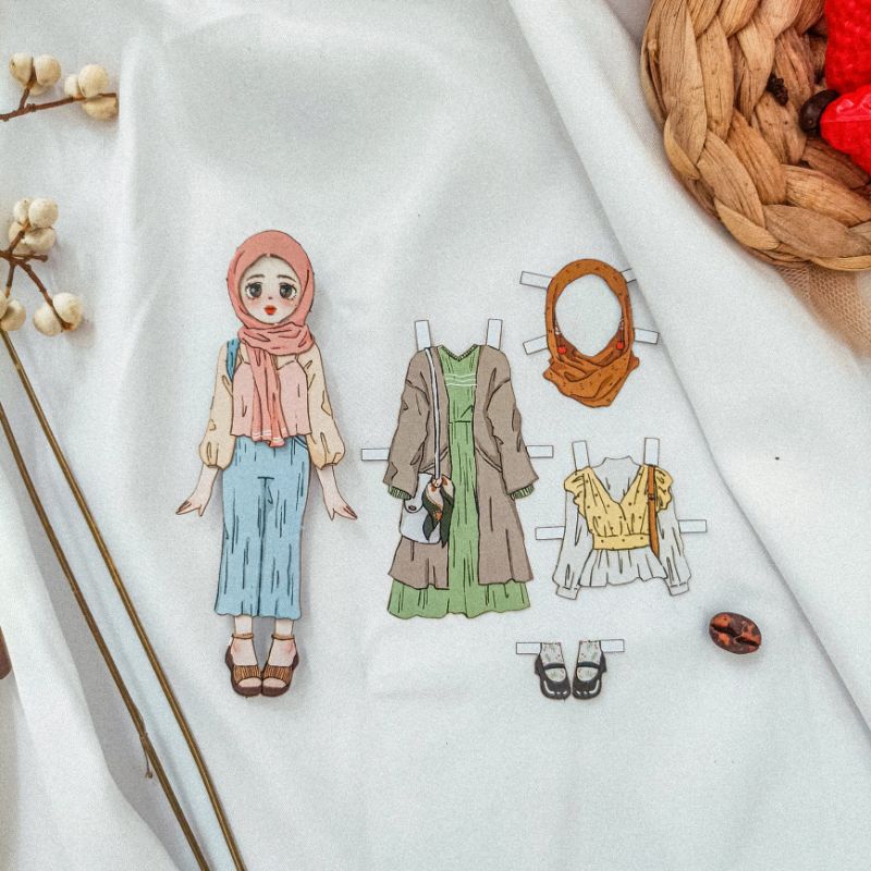 Jual " Hijab Girl Aesthetic " Paperdoll // BP BPan // Bongkar Pasang ...