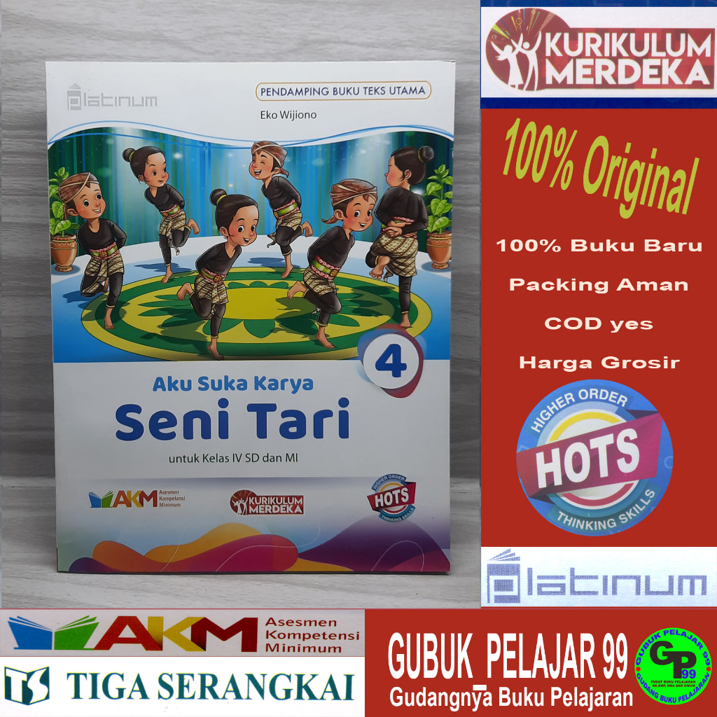 Jual Aku Suka Karya SENI TARI Kelas 4 SD/MI Kurikulum Merdeka Platinum PT Tiga Serangkai ...