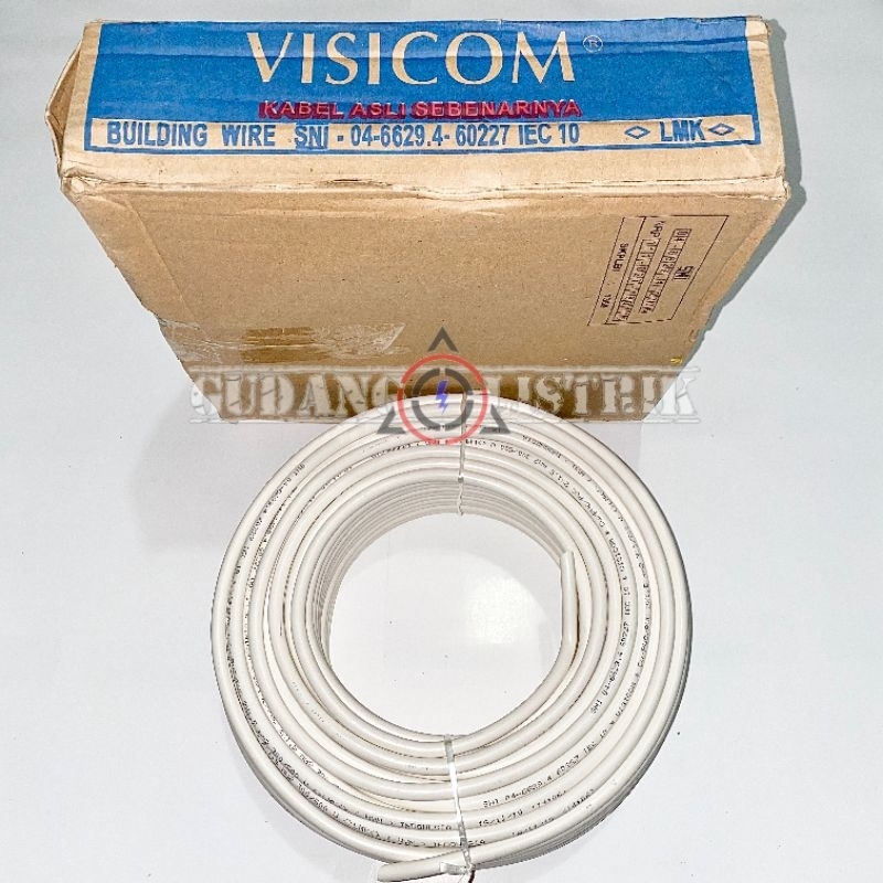 Jual Kabel Listrik Standar PLN NYM 2x1.5 VISICOM 50 Meter Full | Shopee ...