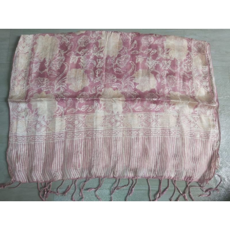Jual syal selendang sutra premium/scraf sutra asli/scraf batik/batik ...