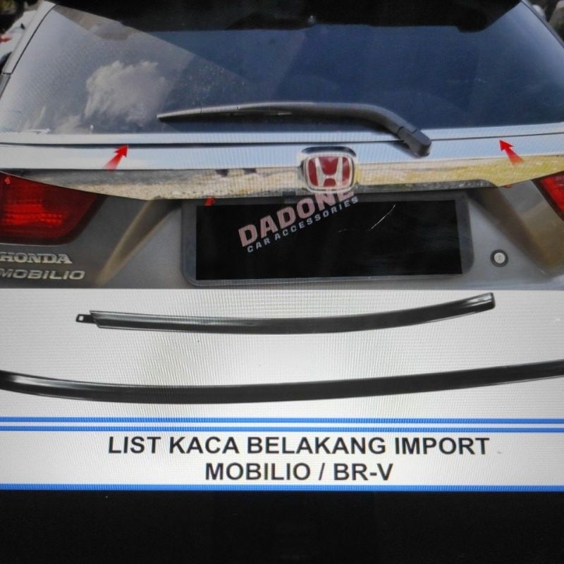 Jual list lis kaca pintu bagasi belakang mobil honda brv BR-V / mobilio ...
