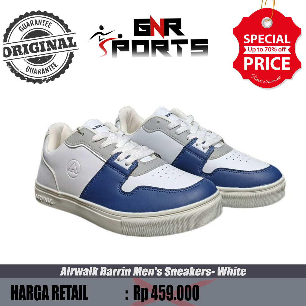 Jual Sepatu Airwalk Rarrin Men's Sneakers- White Original 100% | Shopee ...