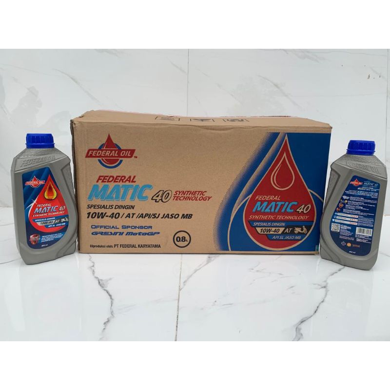 Jual Oli Federal matic Ecomaxx 800 ml.. 1 dus isi 24 btl | Shopee Indonesia