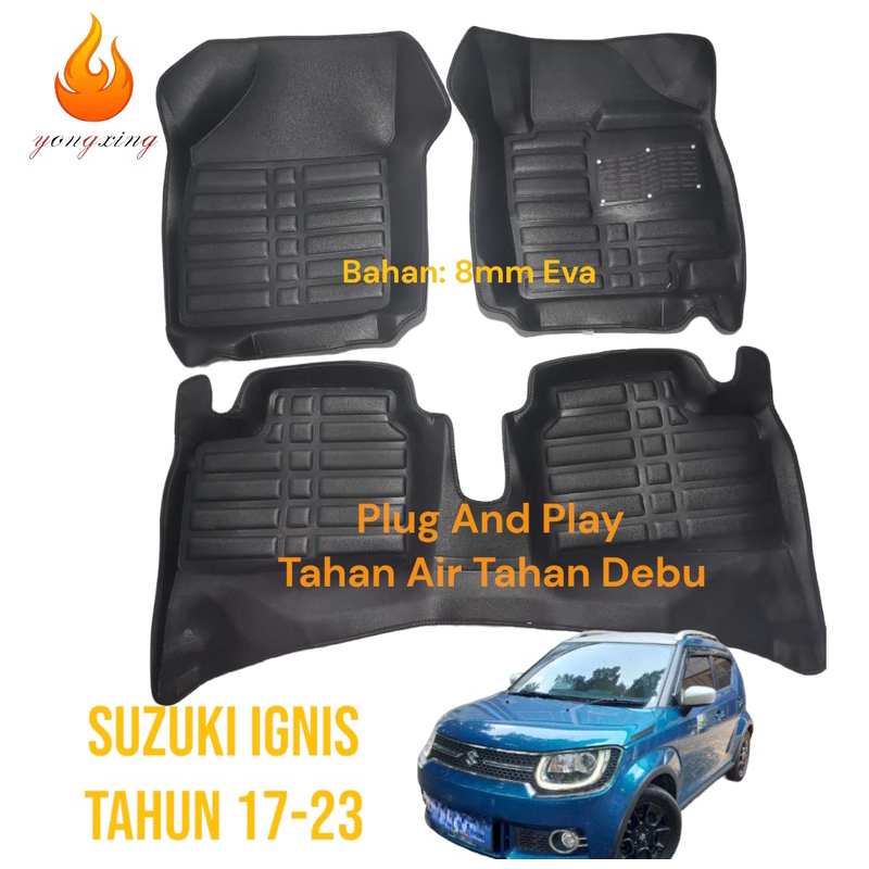 Jual IGNIS Karpet mobil 5D Premium Suzuki Ignis - Black Presisi Plug ...
