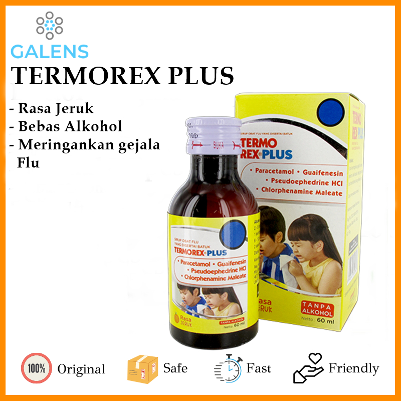 Jual Termorex Plus Sirup Obat Flu dan Batuk 60 ml | Shopee Indonesia