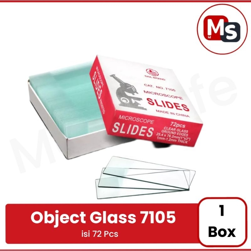 Jual Objek Glass Microscope Slide 7105 Kaca Preparat Isi 72 Pcs / Pack ...