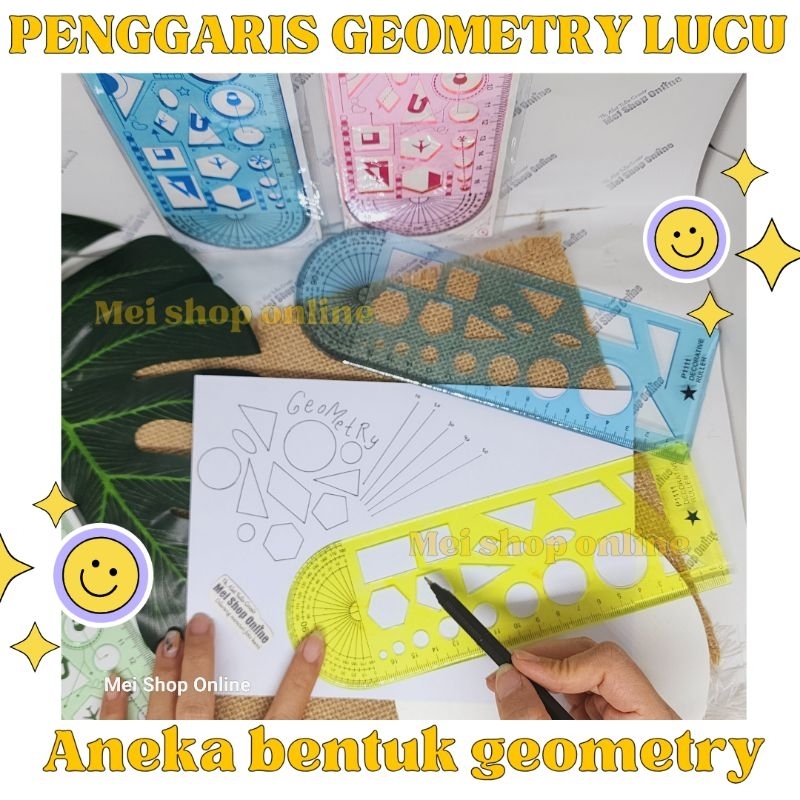 Jual Penggaris Cetakan Bentuk Geometri Busur Multifungsi | Shopee Indonesia