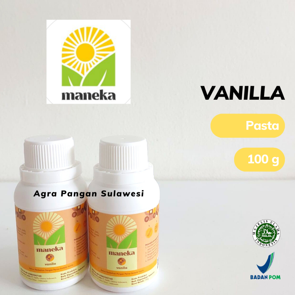 Jual Maneka Pasta Perisa Bahan Kue VANILLA 100 gram Pewarna Makanan ...