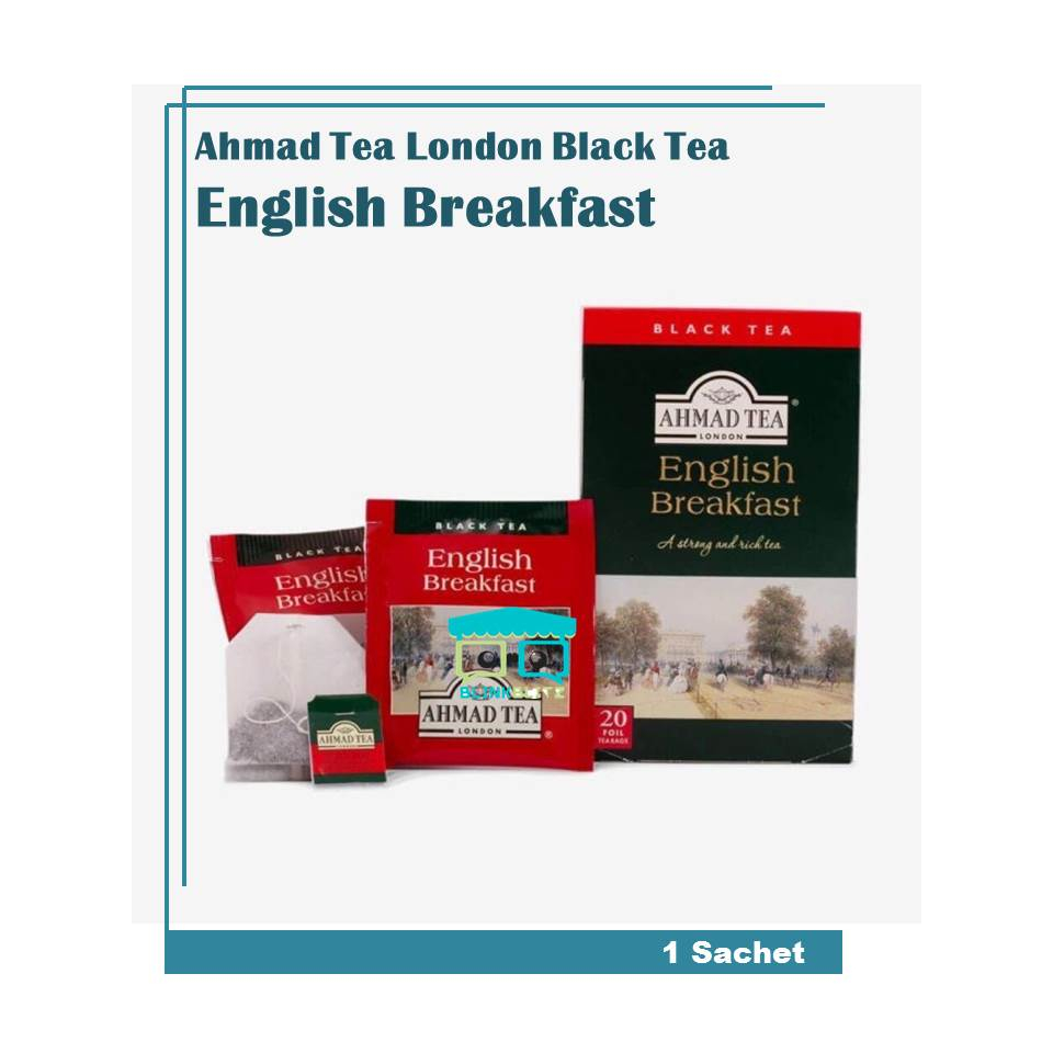 Jual SACHET Ahmad Tea London BLACK TEA ENGLISH BREAKFAST Teh Hitam ...