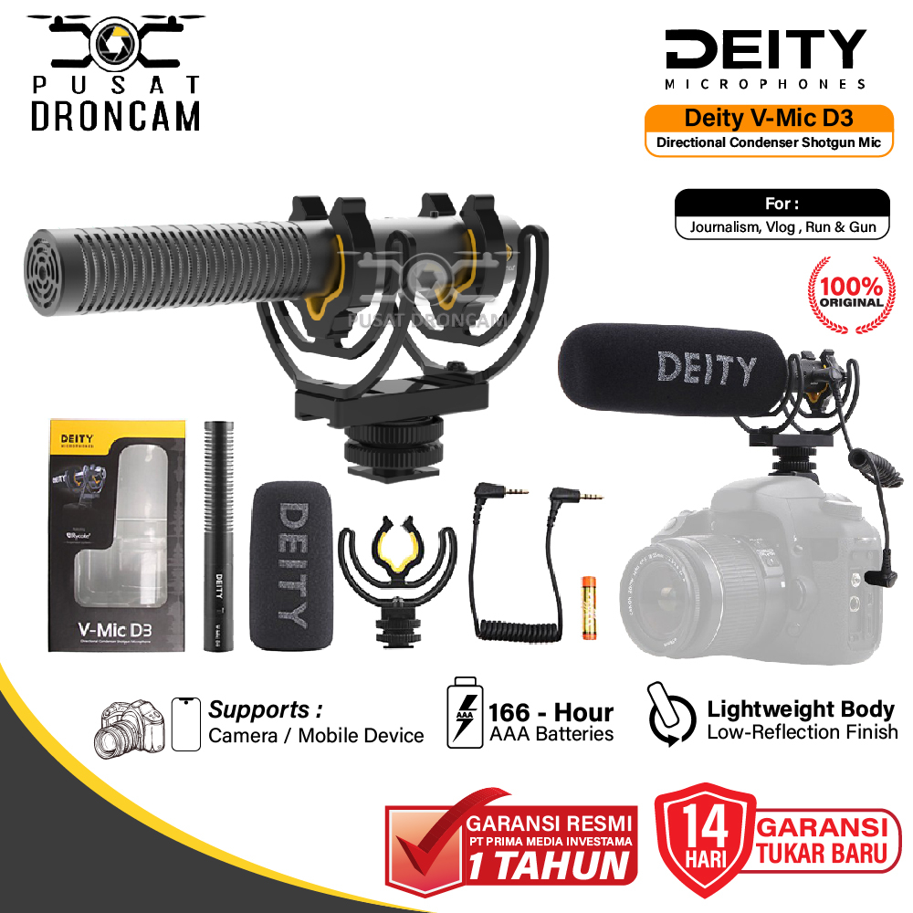 Jual DEITY V-Mic D3 Directional Condenser Shotgun Microphone Mic Vmic ...