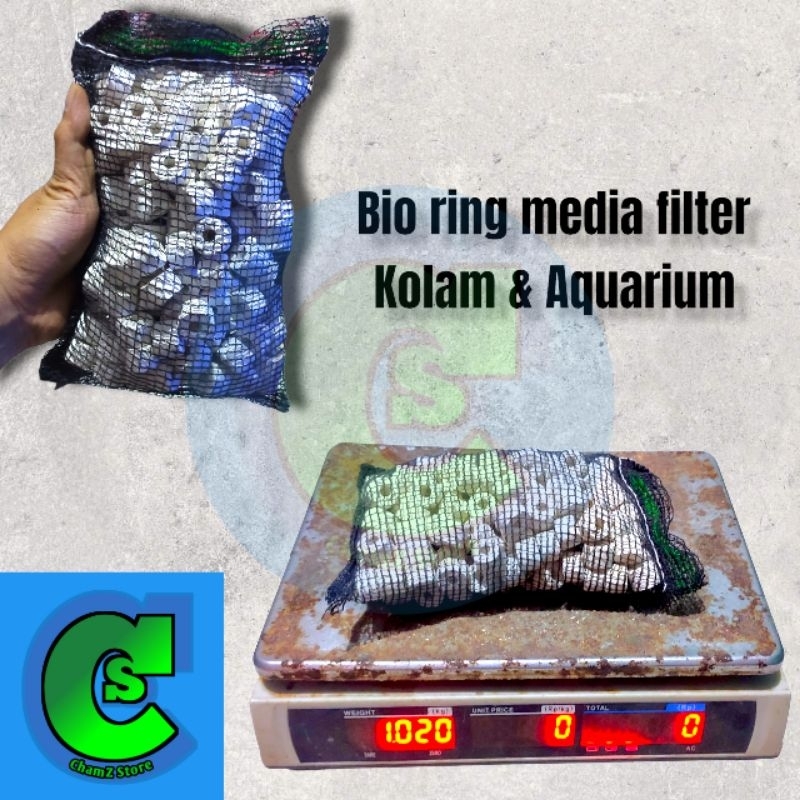 Jual bioring bio ring 1kg plus waring media filter kolam & aquarium ...