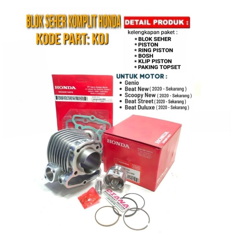 Jual Blok Seher isi Komplit Genio Beat Deluxe Beat New Beat Street New Scoopy New KOJ | Shopee ...