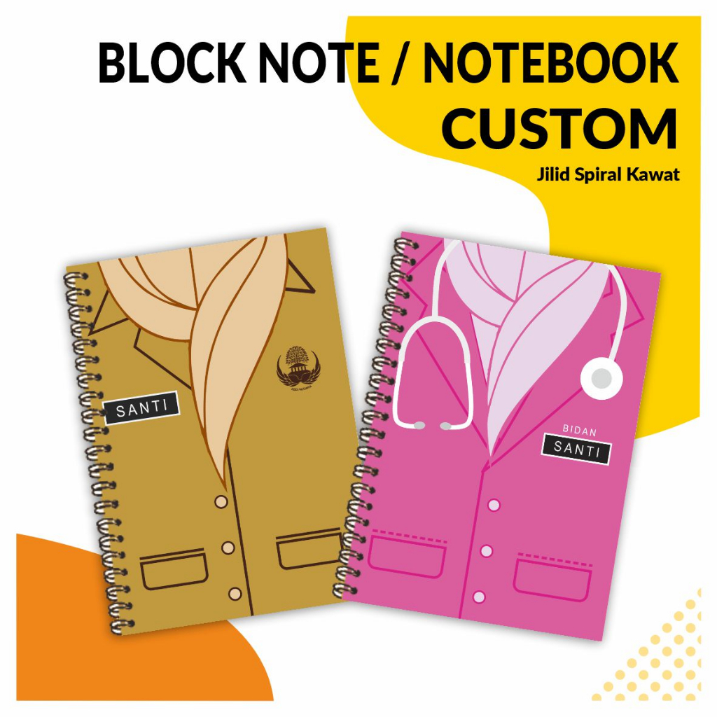 Jual BLOCK NOTE/NOTEBOOK/BUKU CATATAN / BUKU TULIS PROFESI CUSTOM ...