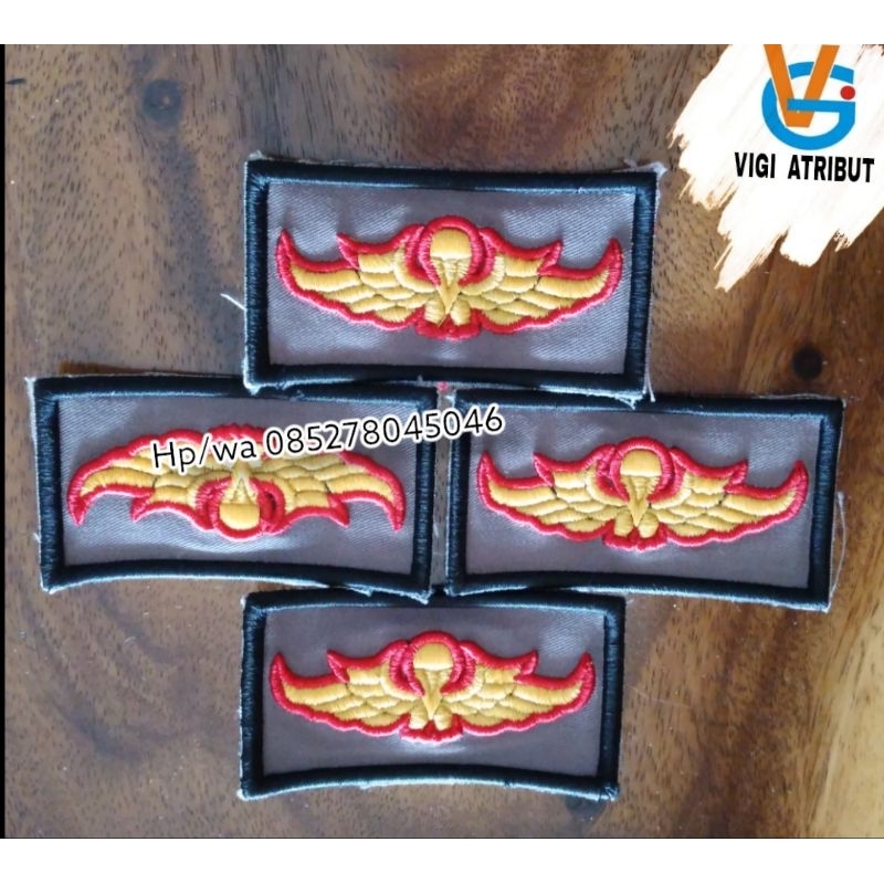 Jual Bordiran timbul wing terjun 2pcs | Shopee Indonesia