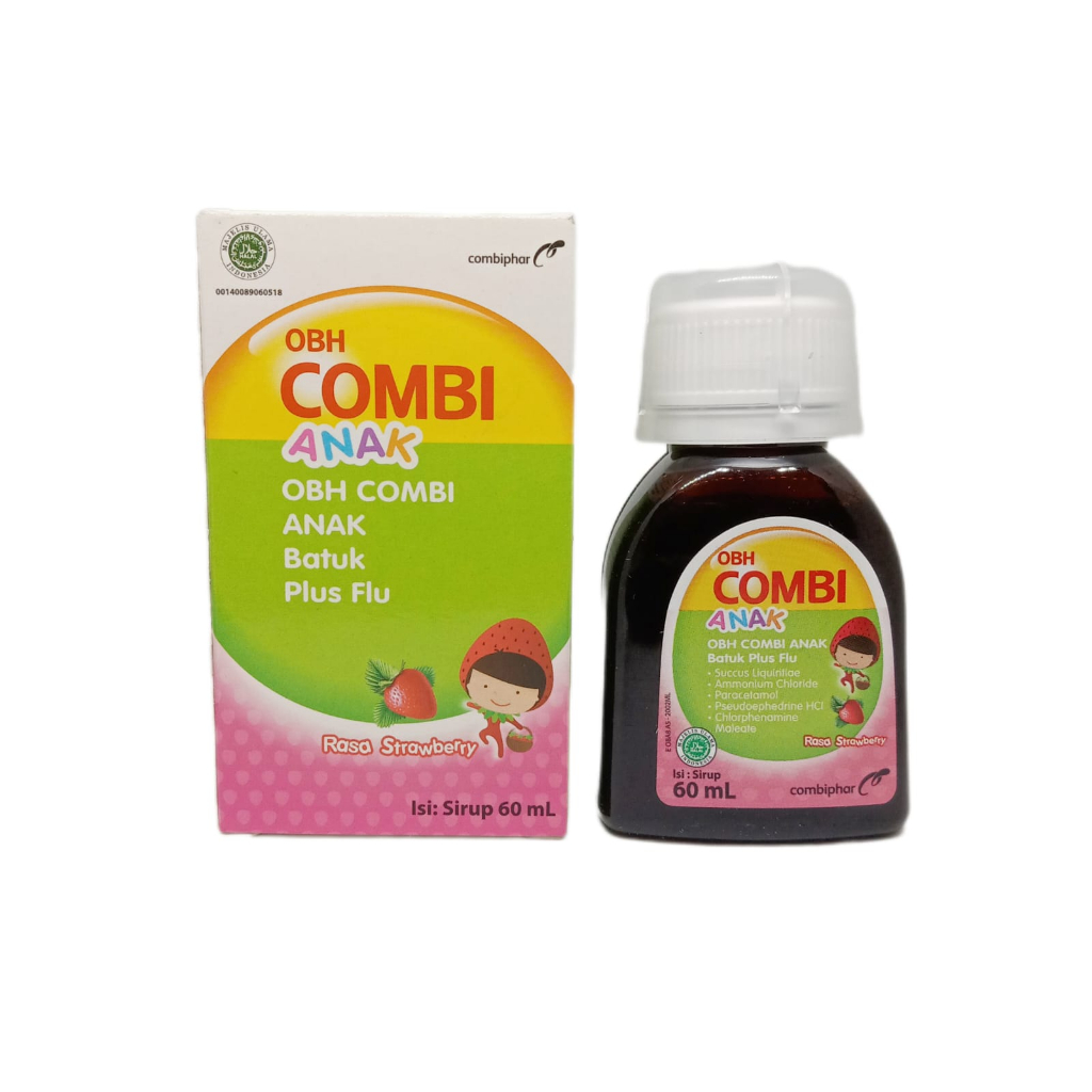 Jual OBH Combi Anak Batuk Plus Flu Rasa Strawberry, Jeruk & Madu 60 ml ...