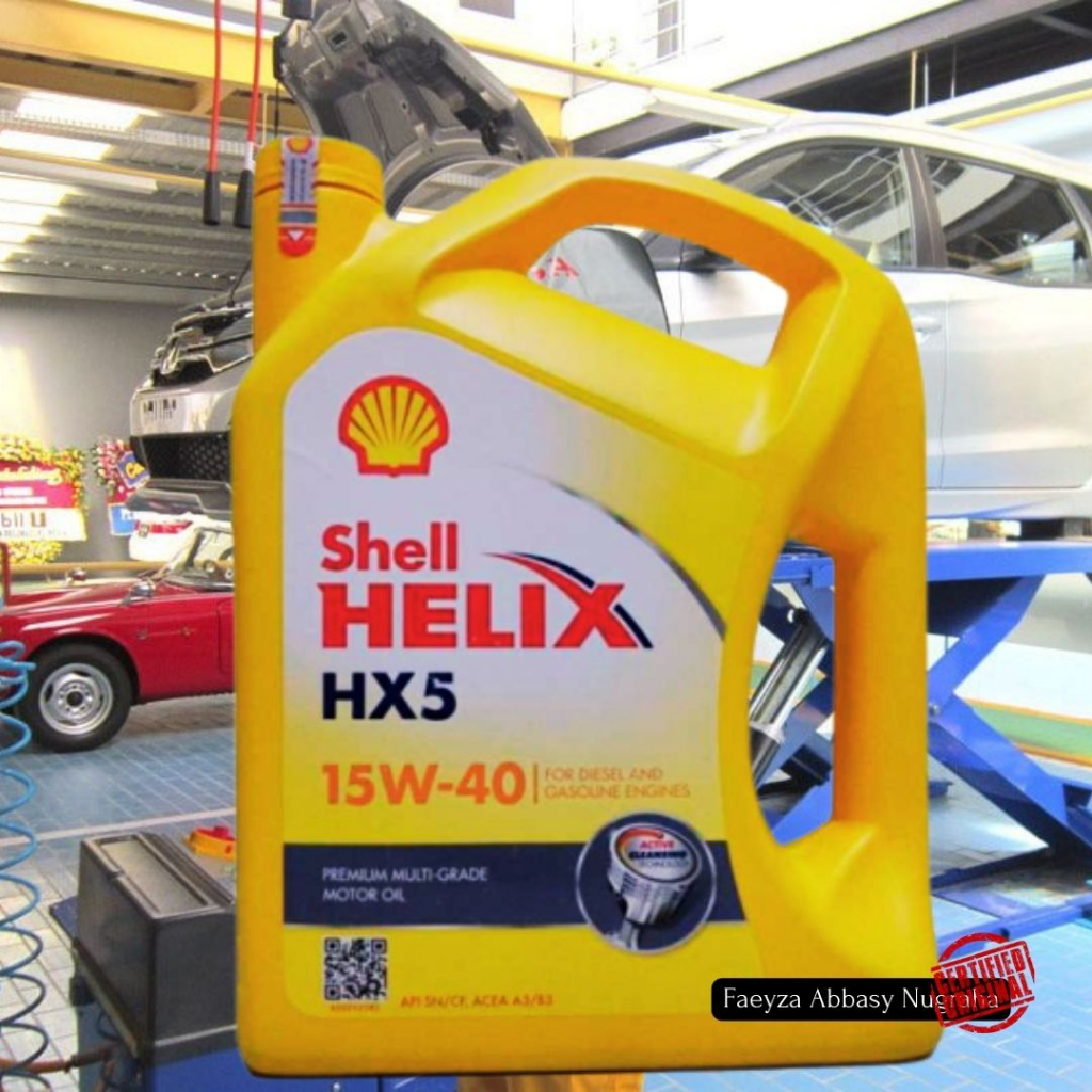 Jual Shell HELIX HX5 15W-40 Galon (4 Liter ) ORIGINAL | Shopee Indonesia