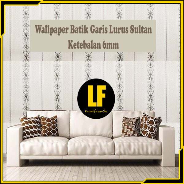 Jual Wallpaper Foam 3D Batik Motif Bunga Garis Lurus Wall Paper Dinding ...
