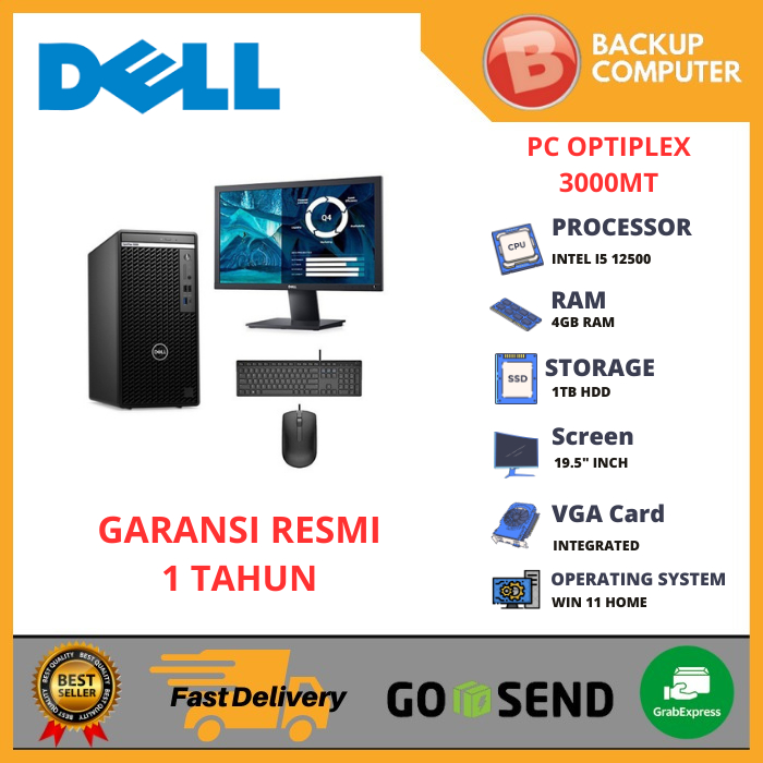 Jual DELL OPTIPLEX DESKTOP PC 3000MT i5 12500 4GB 1TB HDD | Shopee ...