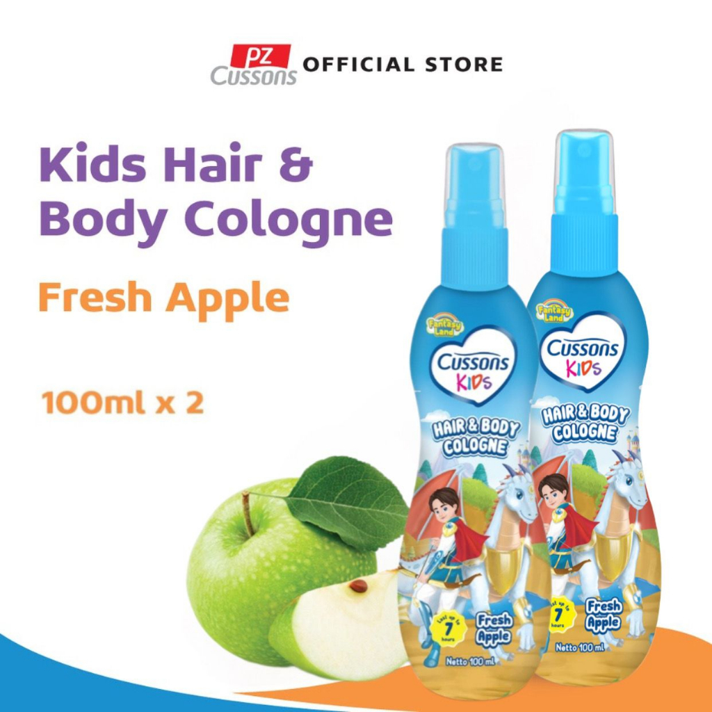 Jual Cussons Kids Hair & Body Cologne Dragon Fresh Apple 100ml x2 ...