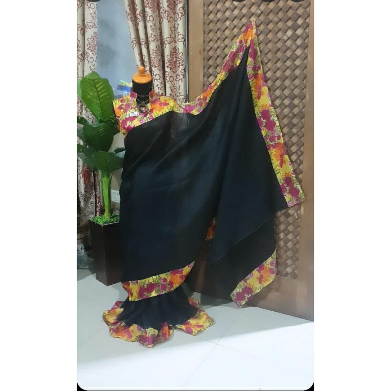 Jual SARI LILIT INDIA HITAM BUNGA² CHOLI 108+8 | Shopee Indonesia