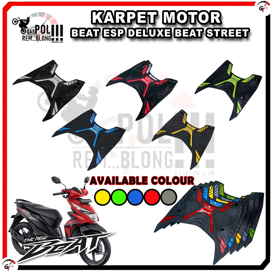 Jual KARPET BEAT NEW FI ESP DELUXE STREET BORDES ALAS PIJAKAN KAKI KARET RUBBER HONDA PNP 2020 ...