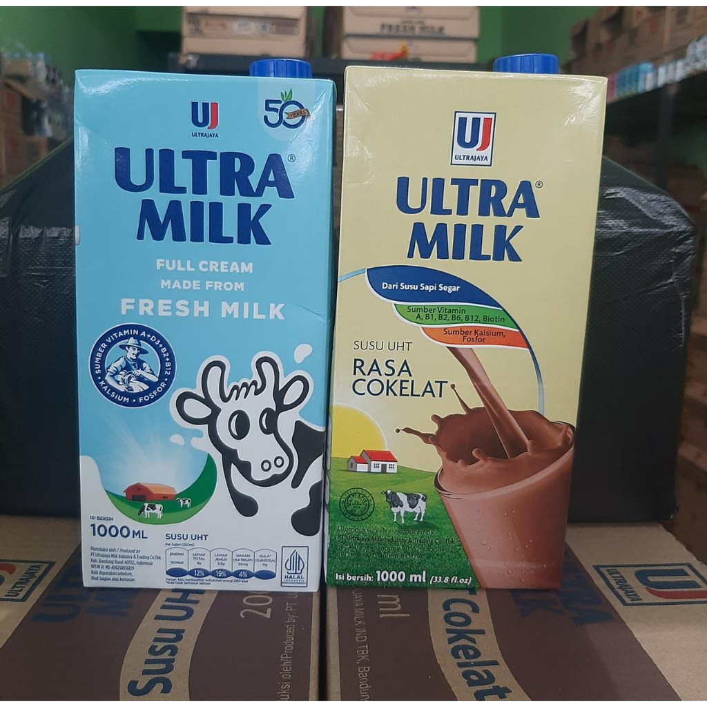 Jual Ultra Milk 1000 ml [KARTON] (khusus kurir instant/sameday ...