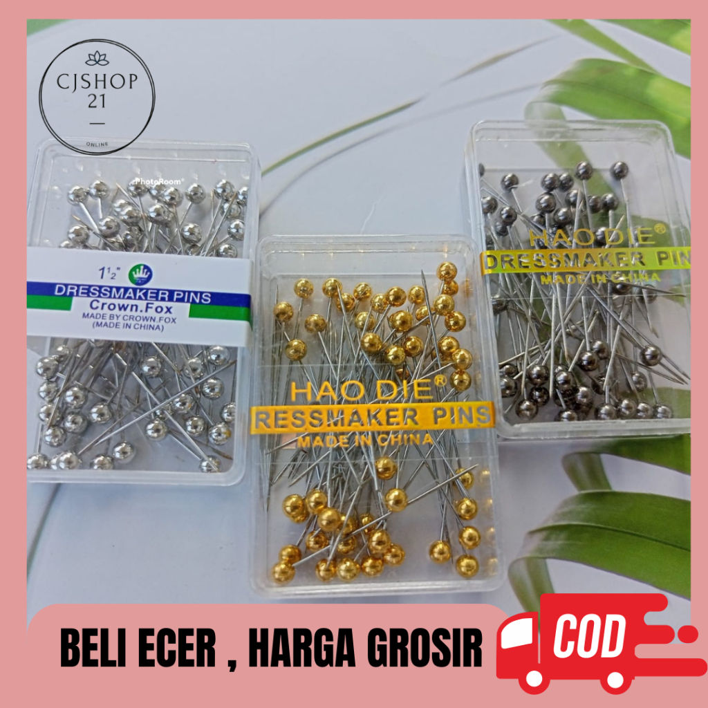 Jual Jarum Pentul Besar Dressmaker Pin / Jarum Pentul Hijab / Jarum ...