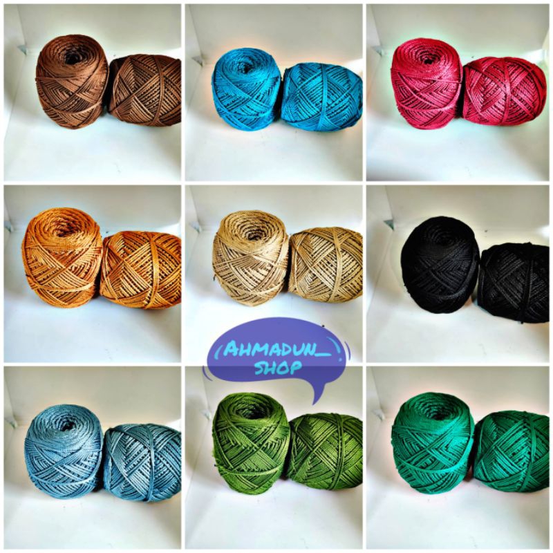 Jual Benang Rajut poly kilap d27 / tali rajut polykilap / bahan rajutan ...