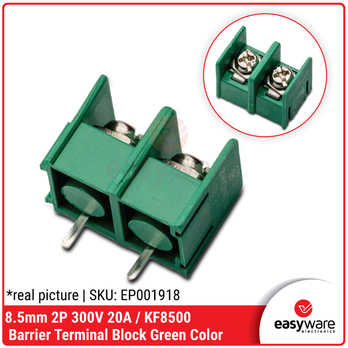 Jual KF8500 8.5mm Terminal Block 2P 2 Pin Terminal Blok KF8500 300V 20A ...