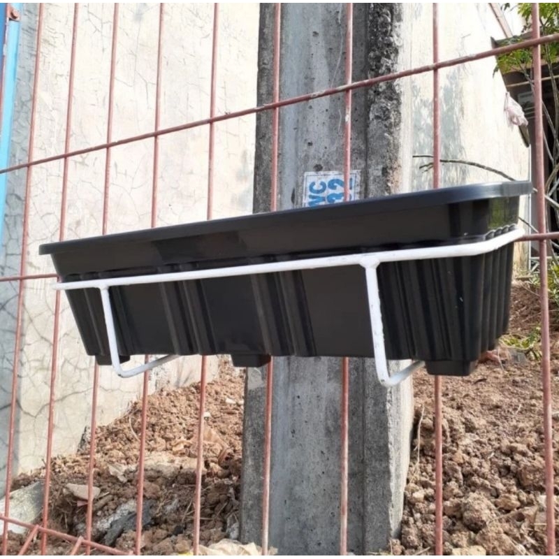 Jual Rak pot bunga gantung pagar railing / Rak gantung Pot panjang ...