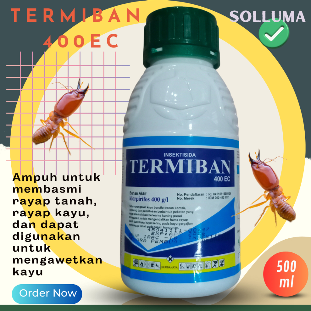 Jual Termiban 400 EC Chemical Kimia Anti Rayap tanah dan Rayap Kayu ...
