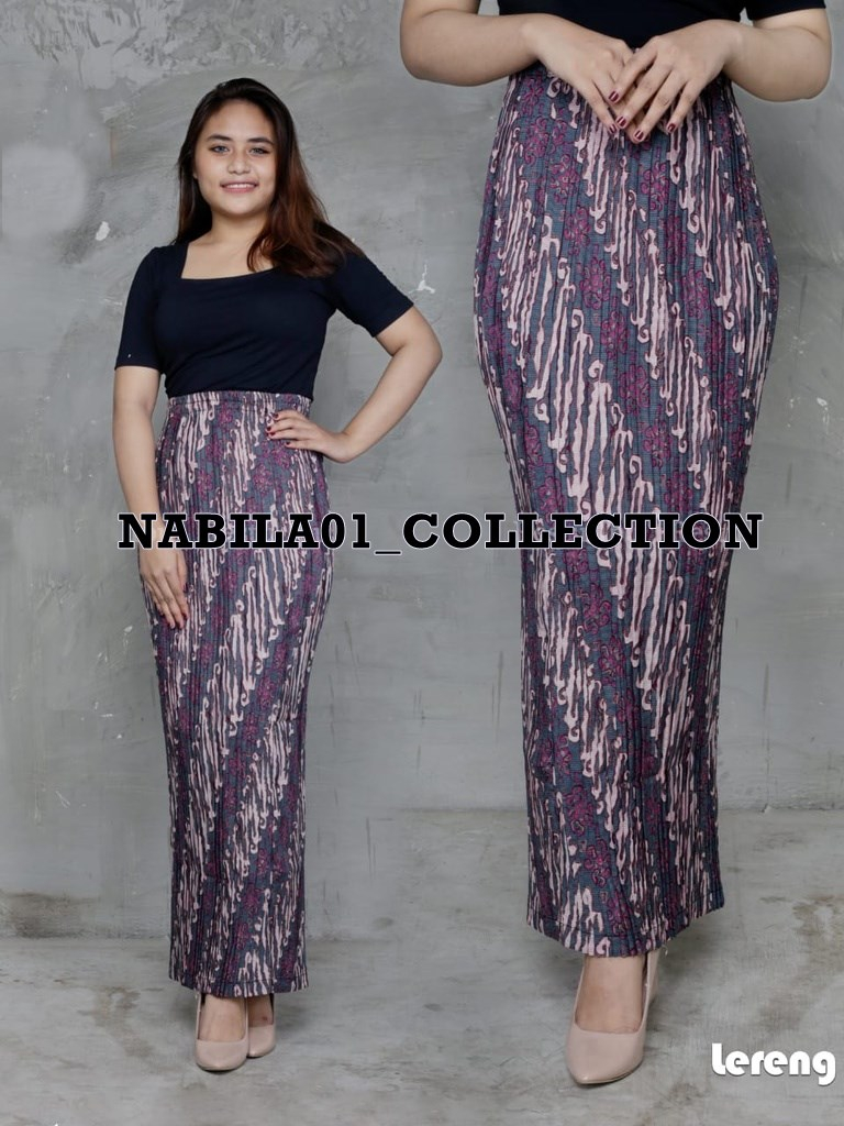 Jual [250 Motif - Part 01] Rok Plisket Batik Panjang Jumbo - Original ...