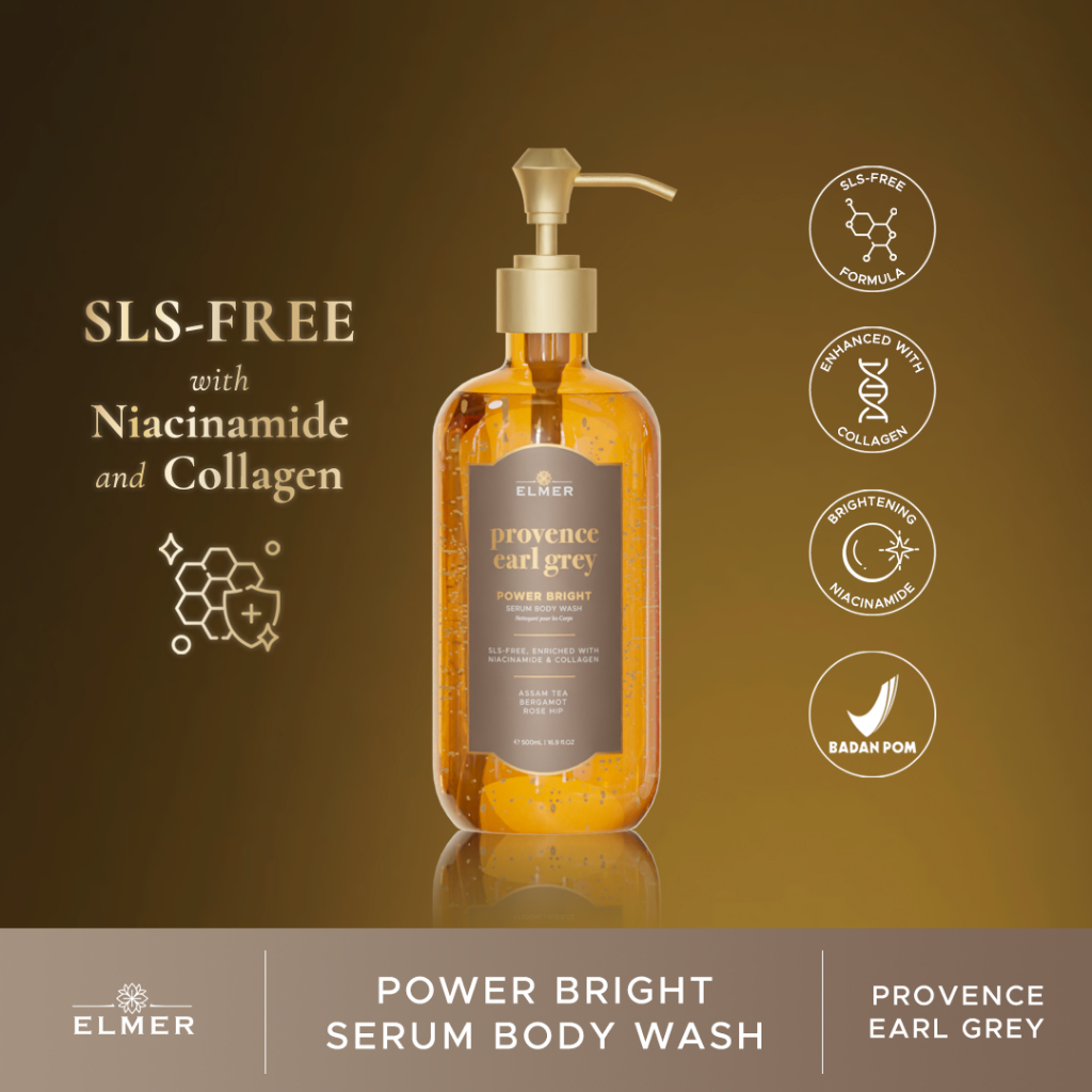 Jual ELMER Provence Earl Grey Body Wash Power Bright Serum With ...