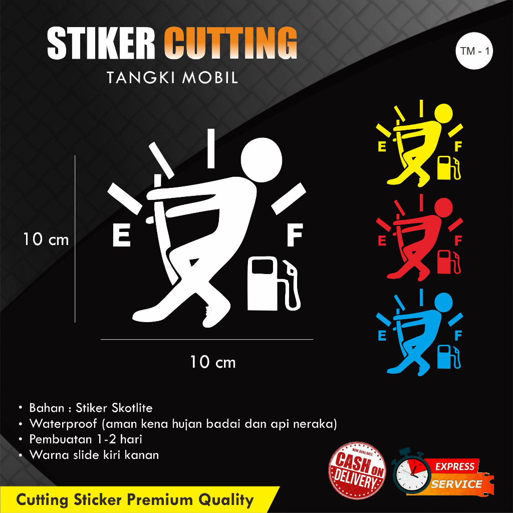 Jual Stiker Cutting TANGKI MOBIL / Cutting sticker / Stiker nama ...