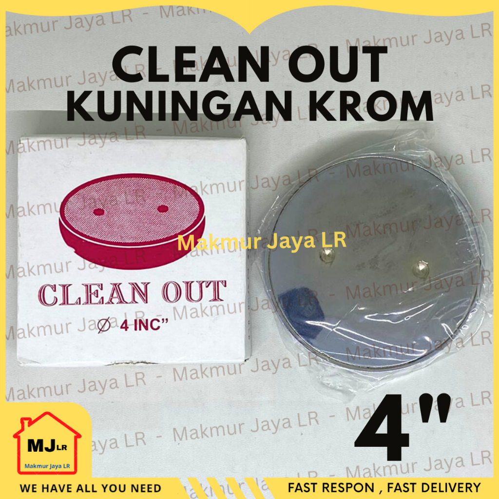 Jual CLEAN OUT 4" 4 inch CO Kuningan Krom ANTI KARAT / Floor CleanOut ...